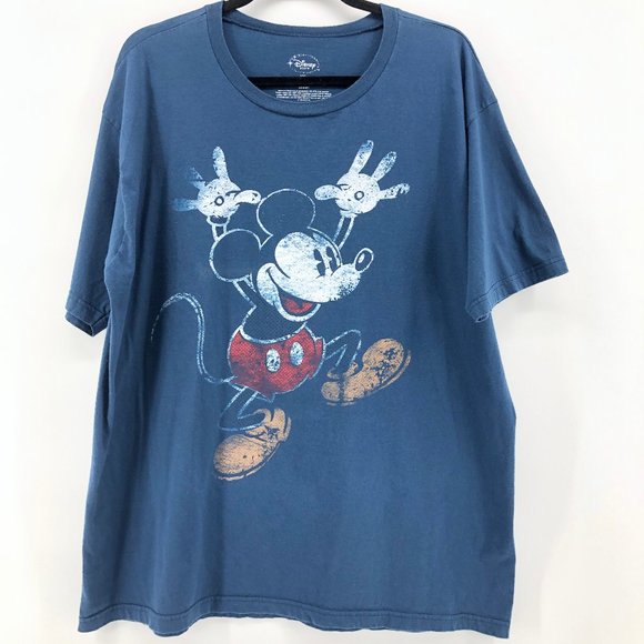 Disney | Tops | Disney Navy Mickey Mouse Graphic Shirt Sketch | Poshmark